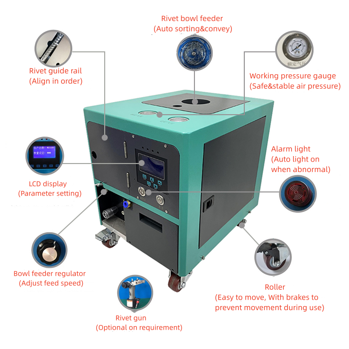 BBA auto Core-Pulling Riveting Machine Rivet Gun Machine for Chassis ...
