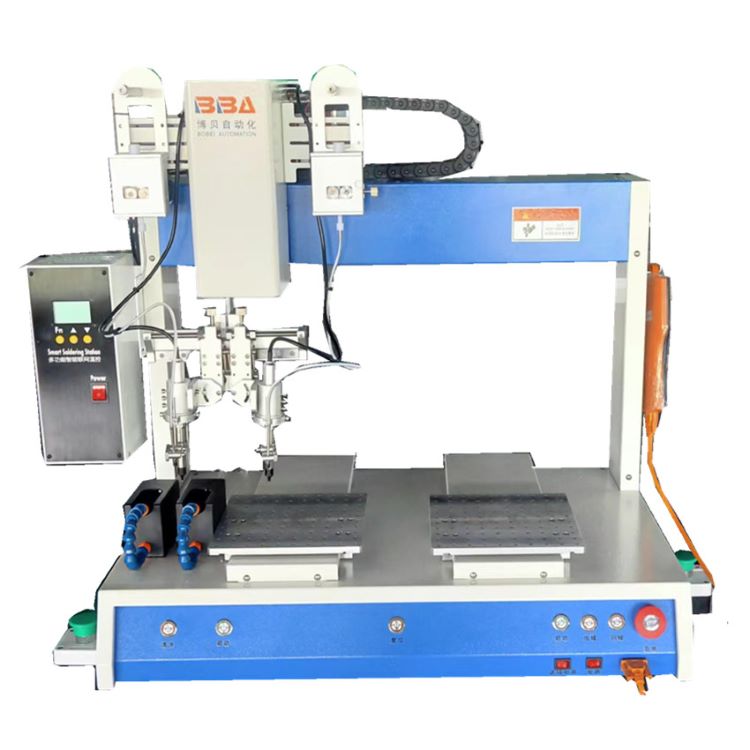 Automatic Soldering Machine with 2 Soldering Iron Tips Double Tin ...
